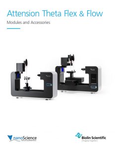 Attension Theta Flex & Flow Modules and Accessories | Nanoscience Instruments