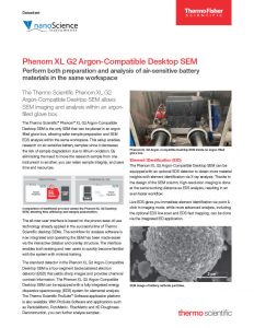 Phenom XL G2 Argon-Compatible Desktop SEM | Nanoscience Instruments