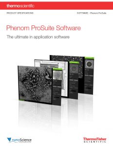 Phenom ProSuite Software | Nanoscience Instruments