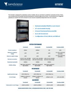 Octostat Battery Cycler Product Flyer | Nanoscience Instruments